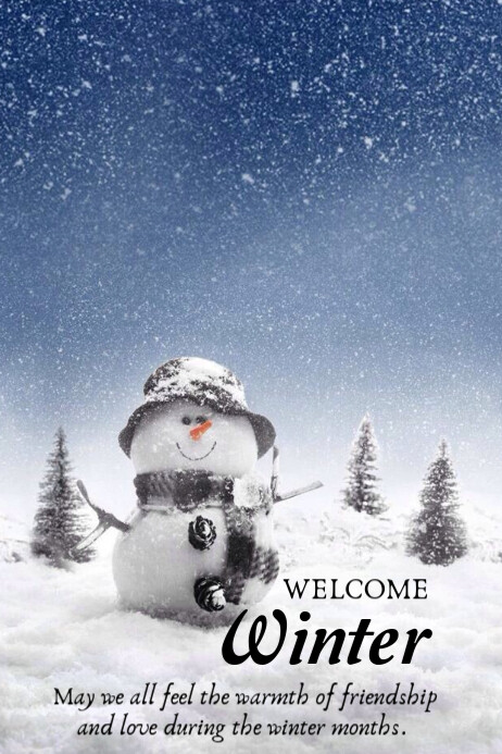 Welcome Winter Template 2025 | PosterMyWall