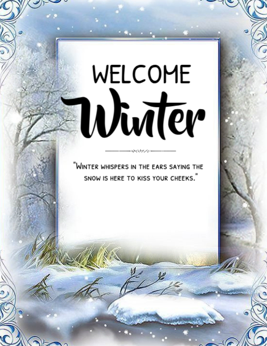 Welcome Winter Template 2025 | PosterMyWall