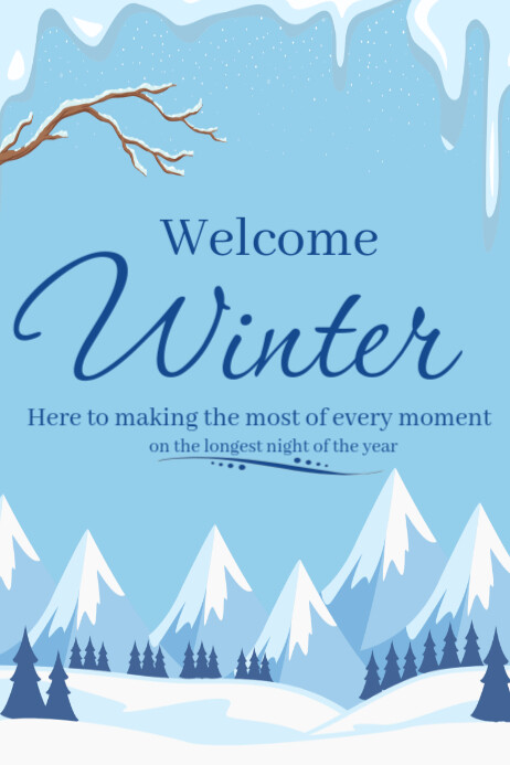 Copy of Welcome winter template 2025 | PosterMyWall