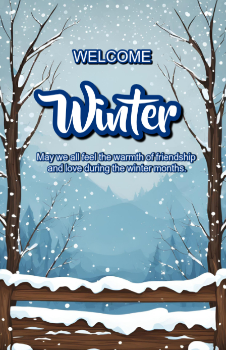 Welcome winter template 2025 | PosterMyWall