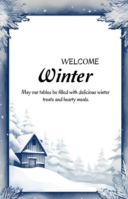 Welcome Winter Template 2025 | PosterMyWall
