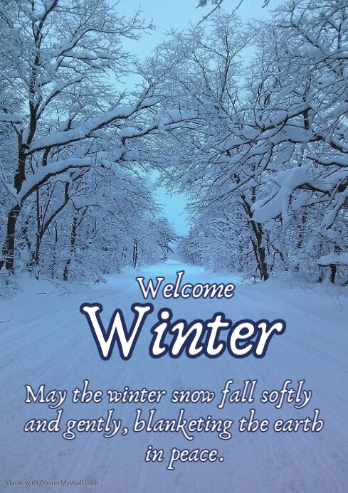 Welcome Winter Template 2025 | PosterMyWall