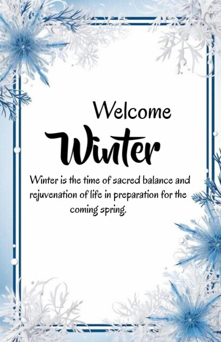 Welcome Winter Template 2025 | PosterMyWall