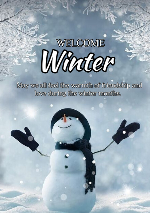 Welcome Winter Template 2025 | PosterMyWall