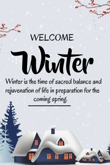 Copy of Welcome Winter Template 2025 | PosterMyWall