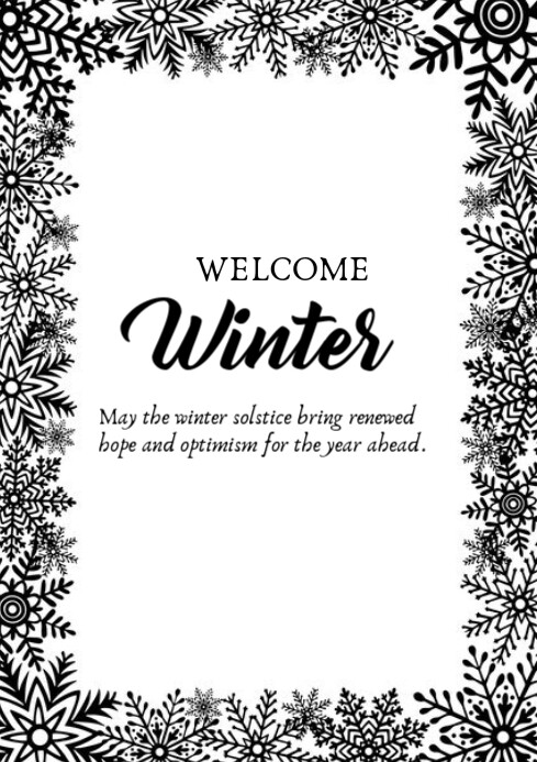 Welcome Winter Template 2025 | PosterMyWall