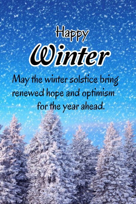 Welcome Winter Template 2025 | PosterMyWall