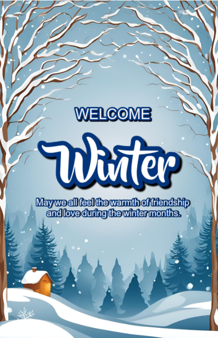 Welcome winter template 2025 | PosterMyWall