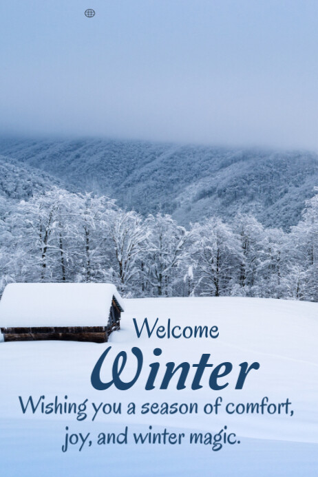 Welcome Winter Template 2025 | PosterMyWall