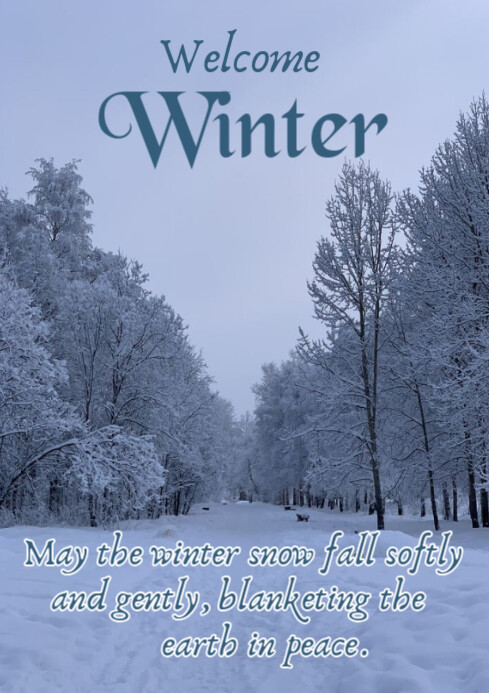 Plantilla de Welcome Winter Template 2025 | PosterMyWall