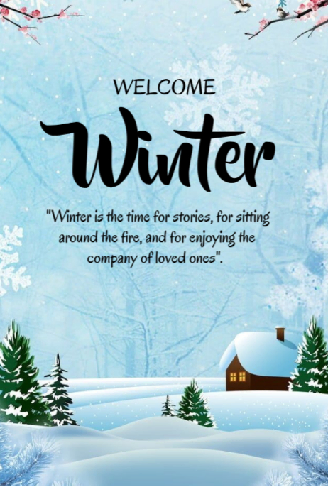 Welcome winter template 2025 | PosterMyWall