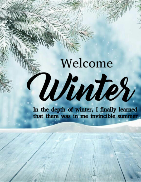 Welcome winter template 2025 | PosterMyWall