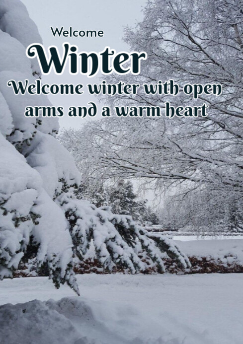 Welcome Winter Template 2025 | PosterMyWall