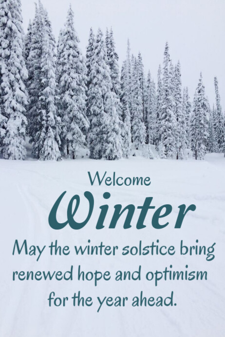 Welcome Winter Template 2025 | PosterMyWall