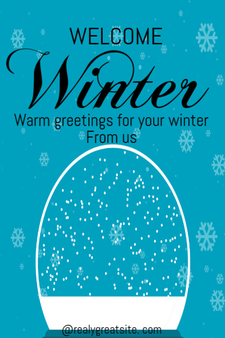 Welcome winter template 2025 | PosterMyWall
