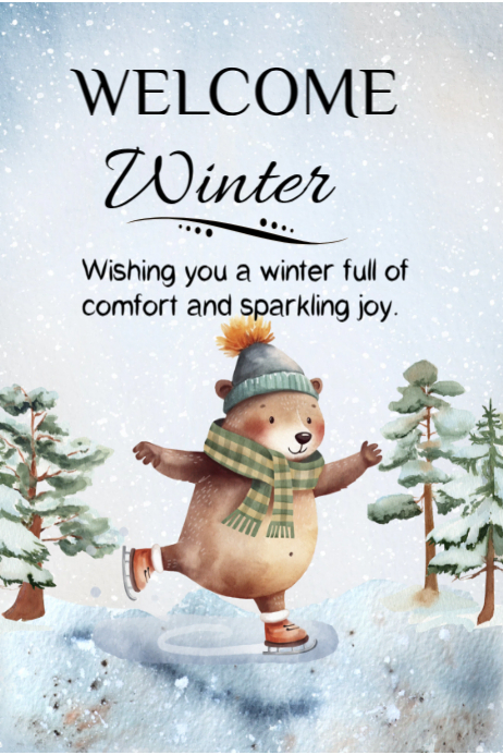 Welcome winter template 2025 | PosterMyWall