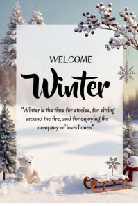 Welcome winter template 2026 | PosterMyWall