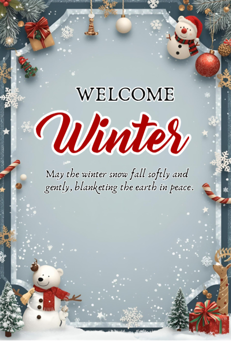 Plantilla de Welcome winter template 2026 | PosterMyWall