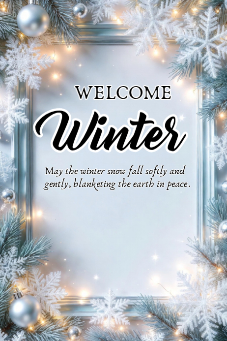 Welcome winter template 2026 | PosterMyWall