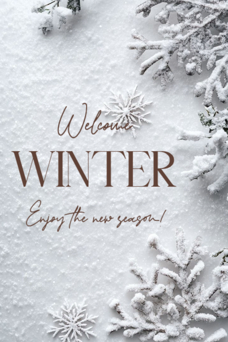Welcome winter template | PosterMyWall
