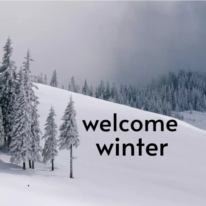 Welcome winter template online greeting card | PosterMyWall