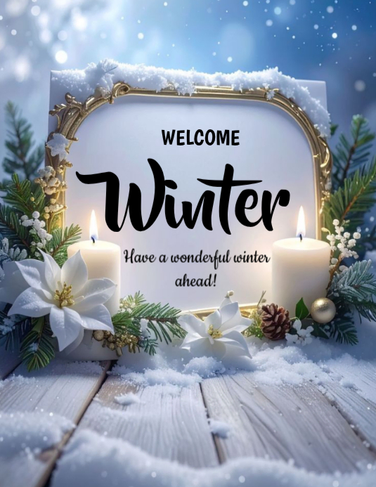 welcome winter templates post | PosterMyWall