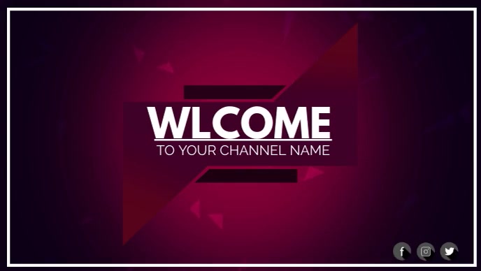 WELCOME YOUTUBE THUMBNAIL Template | PosterMyWall