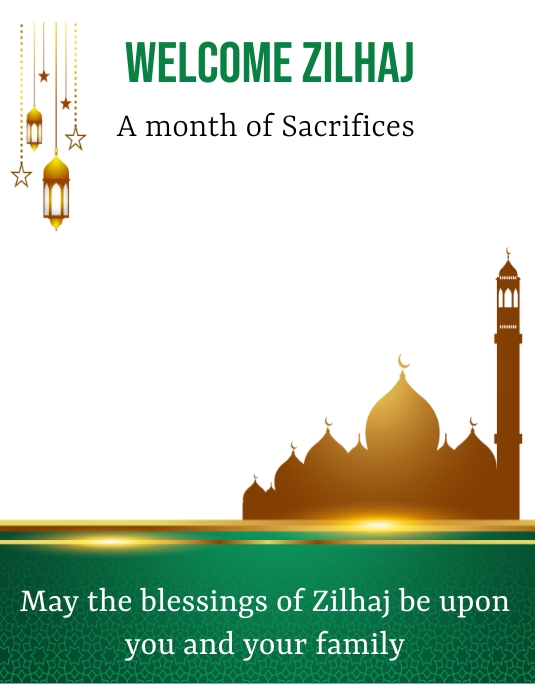 welcome Zilhaj Template | PosterMyWall