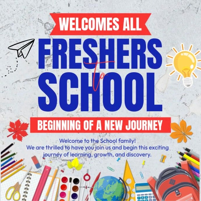 Modèle Welcoming the Freshmen | PosterMyWall