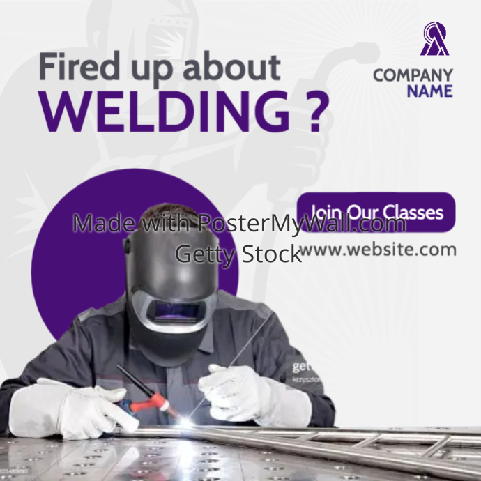 welder advertising instagram post banner adve Template | PosterMyWall