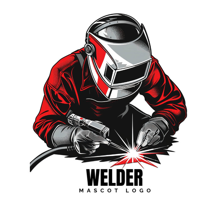 Welder logo mascot Template | PosterMyWall