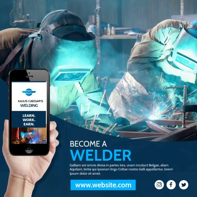 Welding classes advertisement template design | PosterMyWall