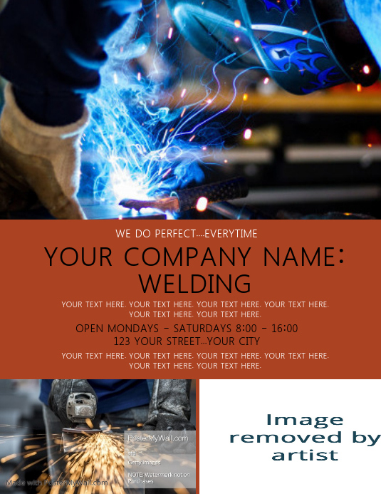 Copy of Welding Company Flyer Template | PosterMyWall