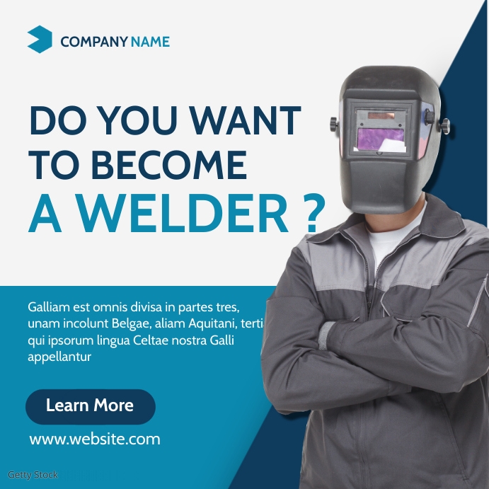 welding school minimal modern advertising Template | PosterMyWall