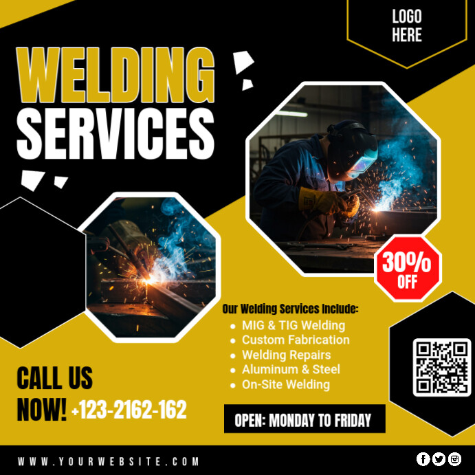 WELDING SERVICES ADS Template | PosterMyWall