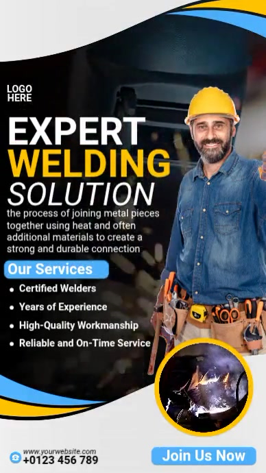 Welding Services Ads Template | PosterMyWall