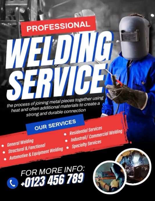 Welding Services Template | PosterMyWall