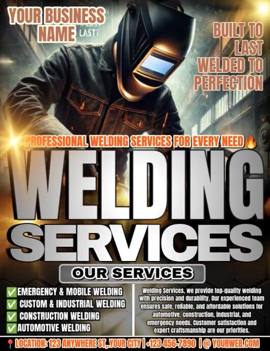 Copy of Welding Services hotworks flyer | PosterMyWall