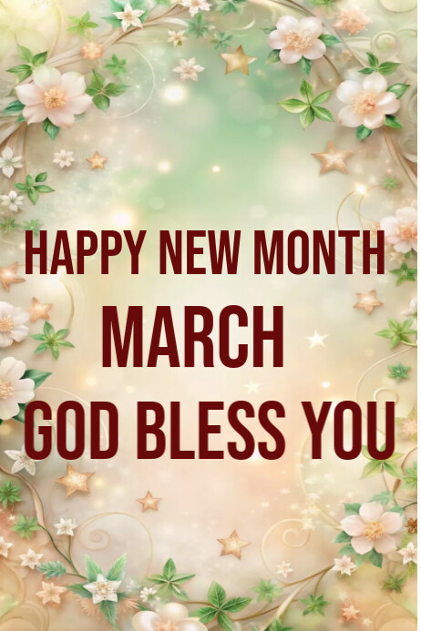 Copy of Well come new month march template | PosterMyWall
