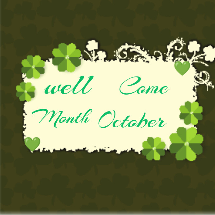 Well Come October Template | PosterMyWall