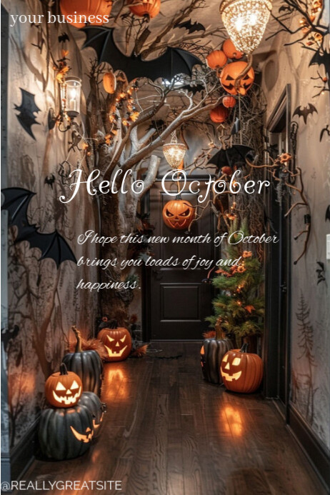 Well come October Template | PosterMyWall