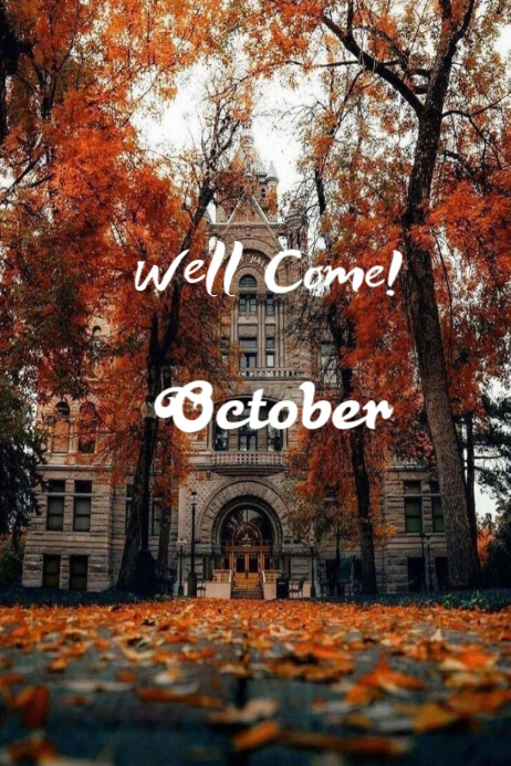 Well come October Template | PosterMyWall