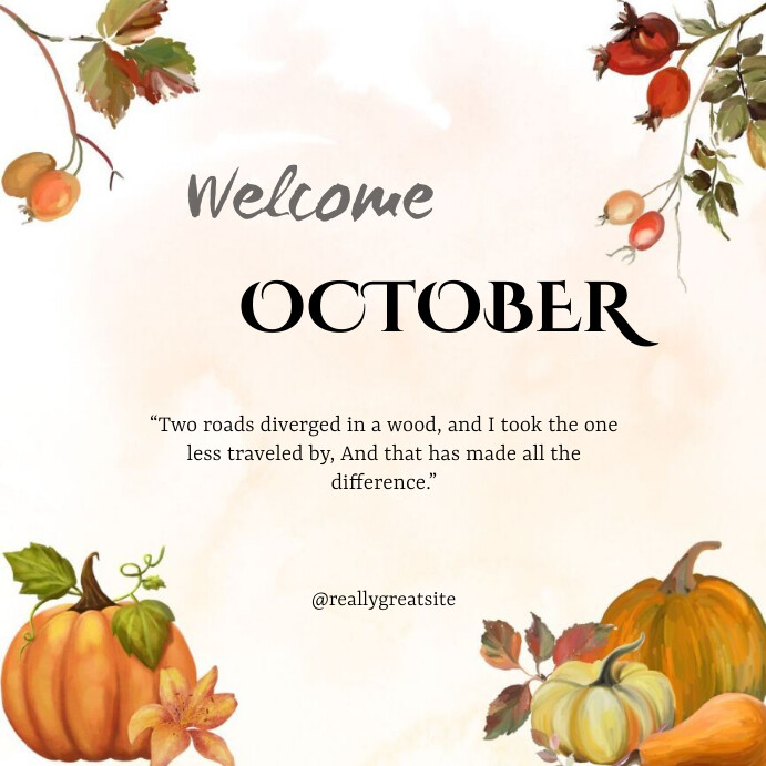 Copy of Wellcome October | PosterMyWall