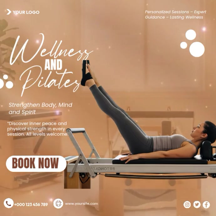 Wellness And Pilates Ads Template | PosterMyWall