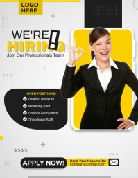Hiring Ads Template | PosterMyWall