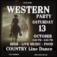 WESTERN Template | PosterMyWall