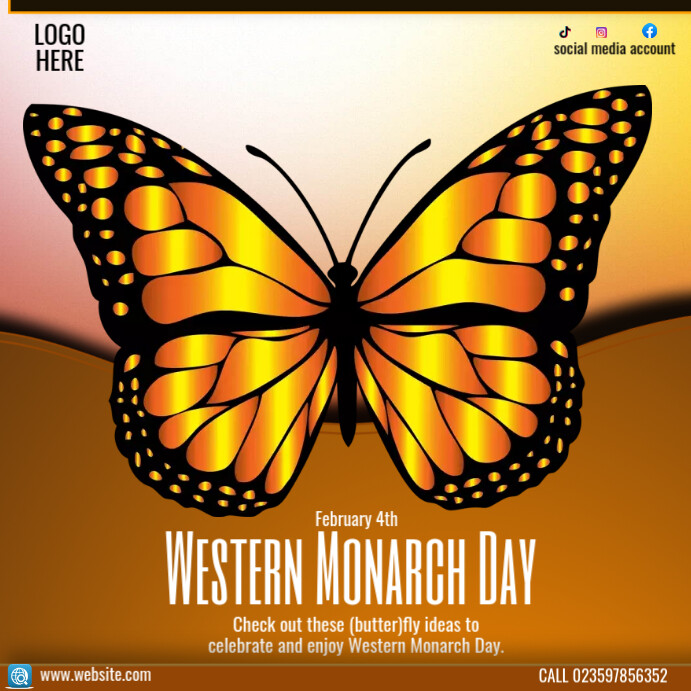 western monarch day Template | PosterMyWall