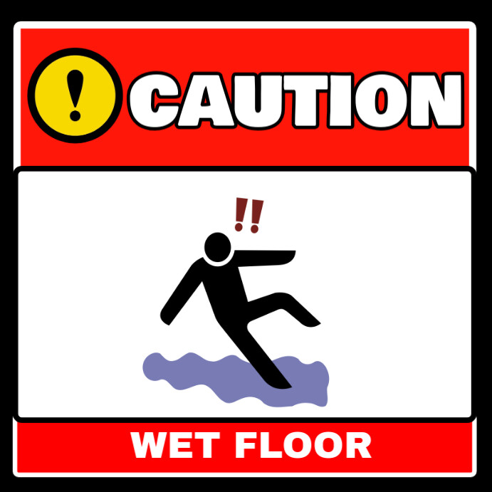 wet floor Template | PosterMyWall