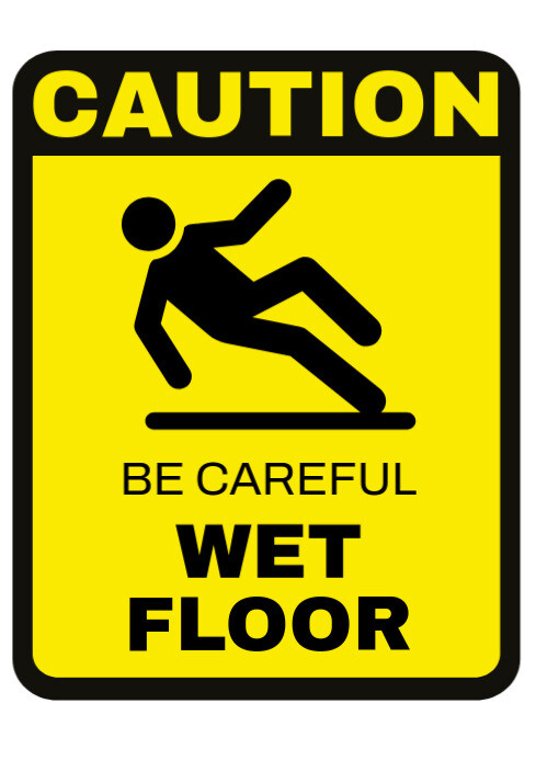 Modèle Wet Floor Warning Sign | PosterMyWall
