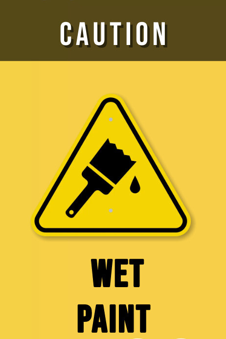 Plantilla de wet paint flyer template | PosterMyWall